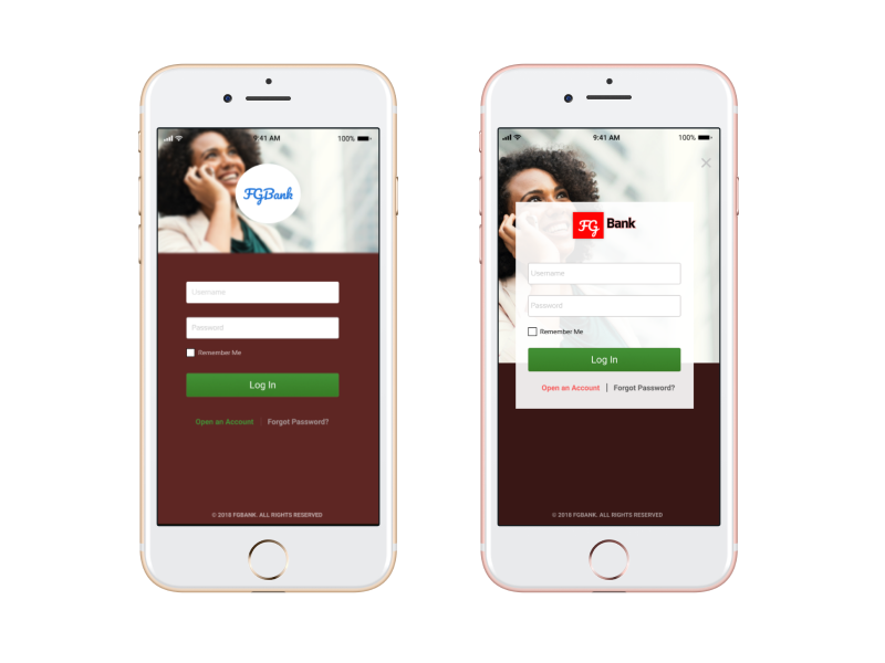 Banking App Login by Joshua Adegbite on Dribbble