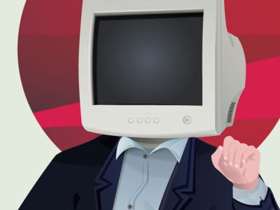 monitor head by Tommy Chandra on Dribbble