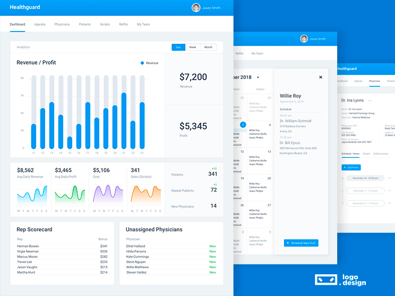 Healthuard by Oleg Gorbunov on Dribbble