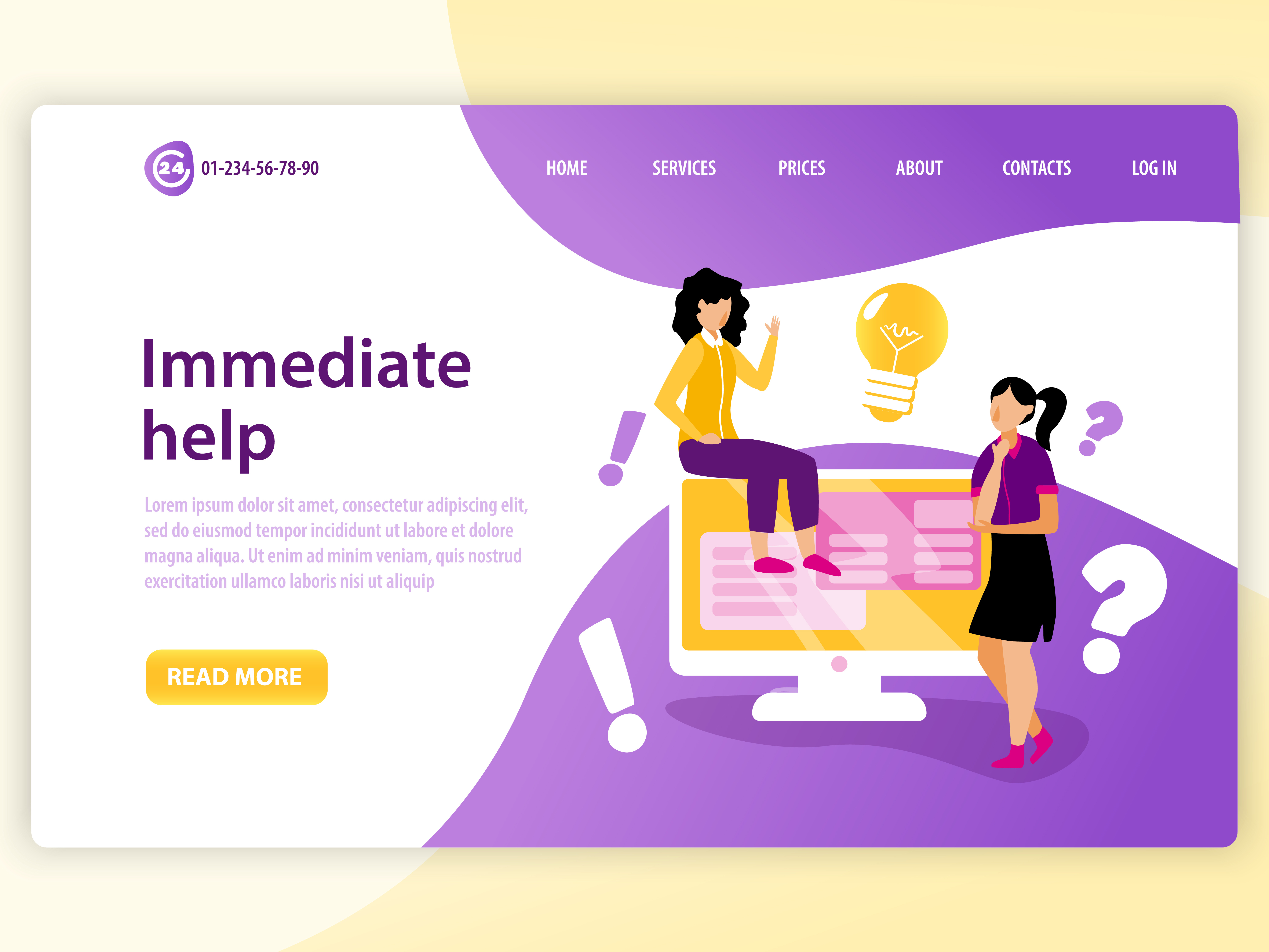 Support Call Centre Concept Banner by Ohita Fiction on Dribbble