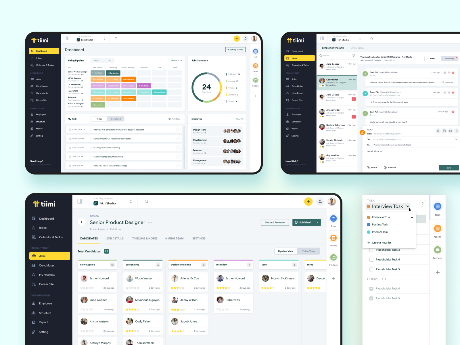 Tiimi - SaaS HR Management System by Bagus Fikri for Fikri Studio on Dribbble