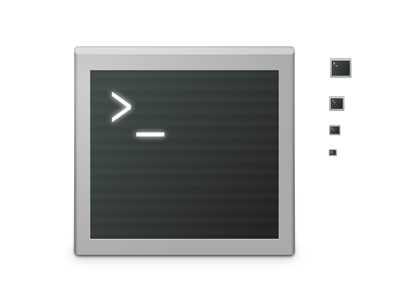 Terminal Icon by Sam Hewitt on Dribbble
