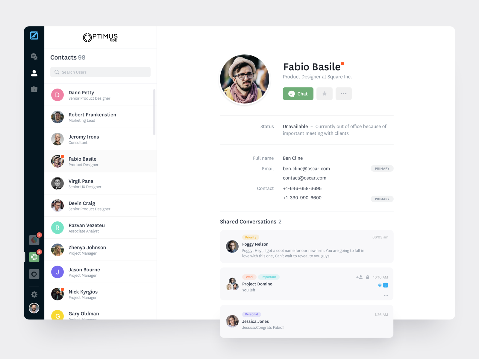 Contacts Page by Asish Sunny for Stead on Dribbble