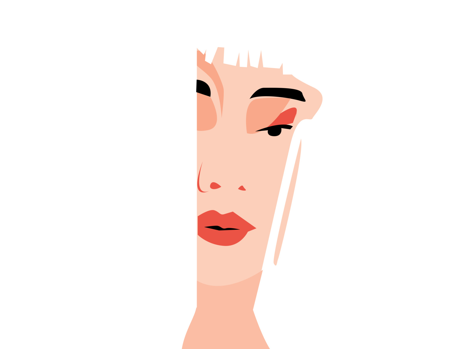 Half Face by Mohamed Rafiq on Dribbble