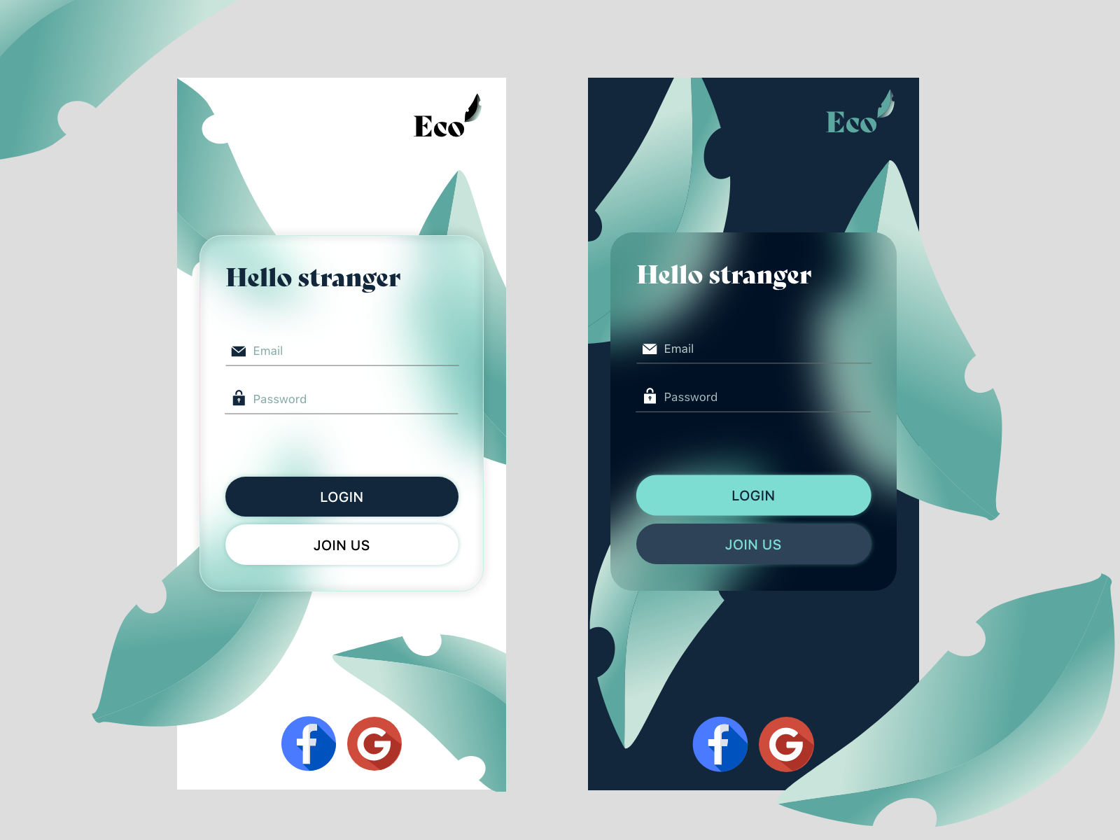 Eco login screen by Patrycja Paprotny for etteplan design team on Dribbble