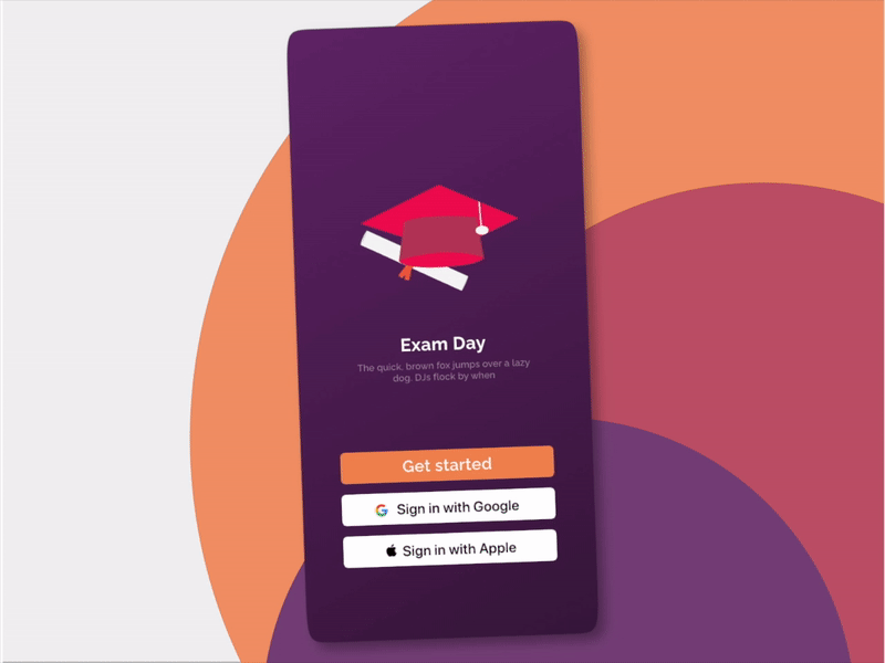 Exam App UI by hakhil nizeem on Dribbble