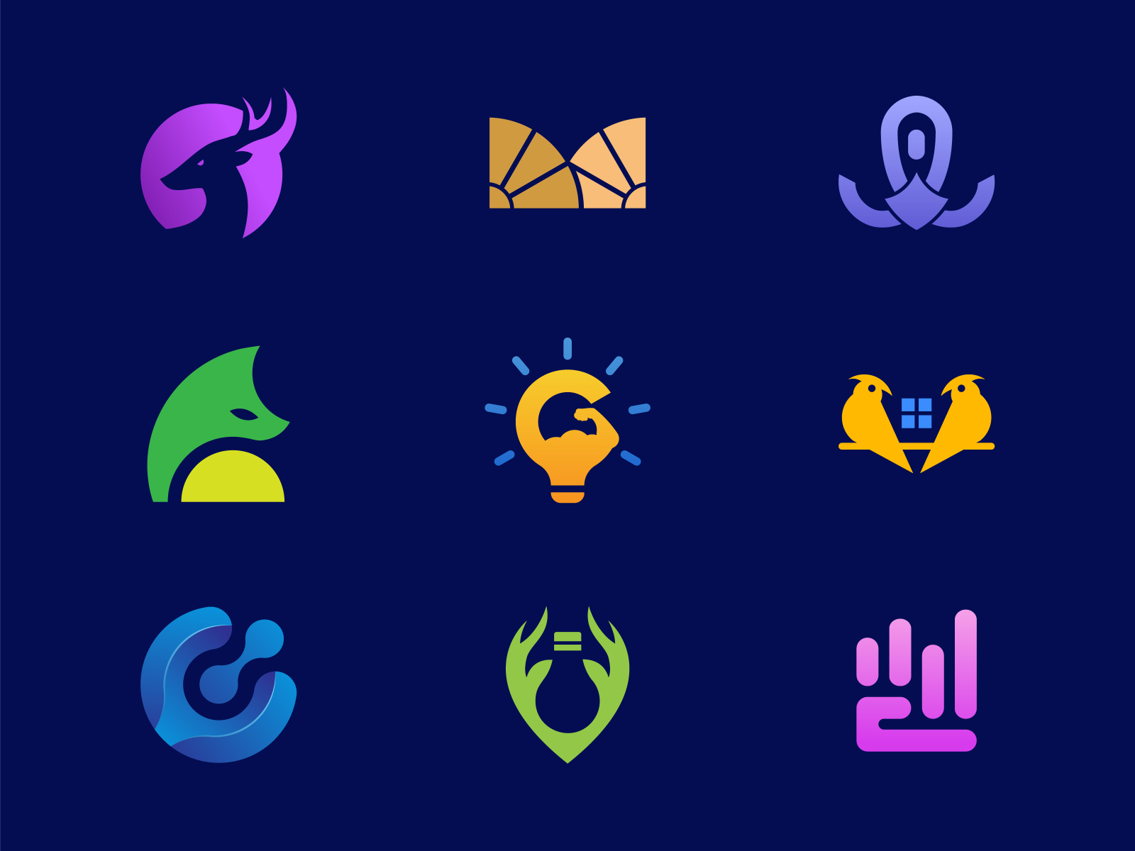 Most popular dribbble shots/logos by Mursalin78 by Designollo on Dribbble