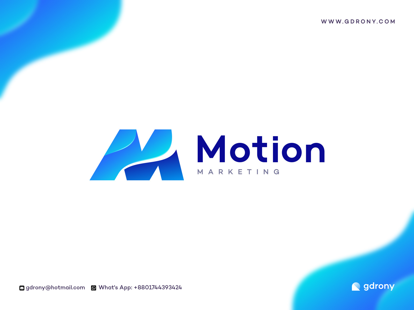 Motion Marketing Logo by LogoLands Design Agency on Dribbble
