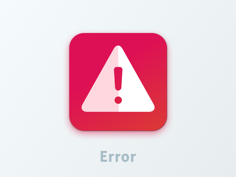 Error Style 4 by Lukas Oppermann on Dribbble