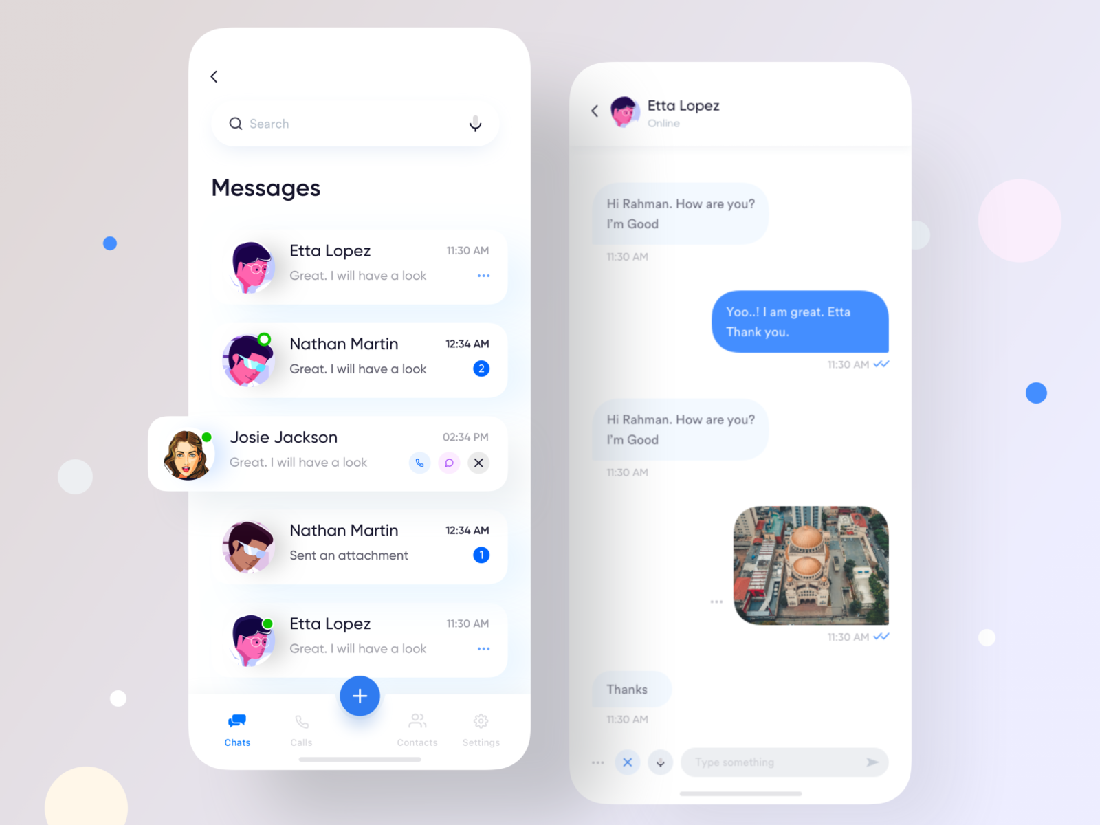 Messages & Chats App by Jawadur Rahman Akib on Dribbble