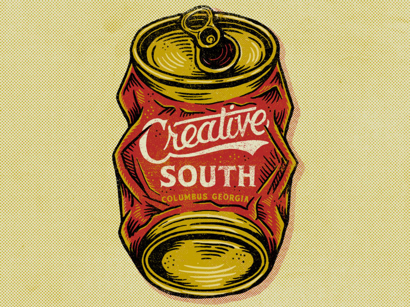 Creative South Beer Can by Derrick Castle on Dribbble