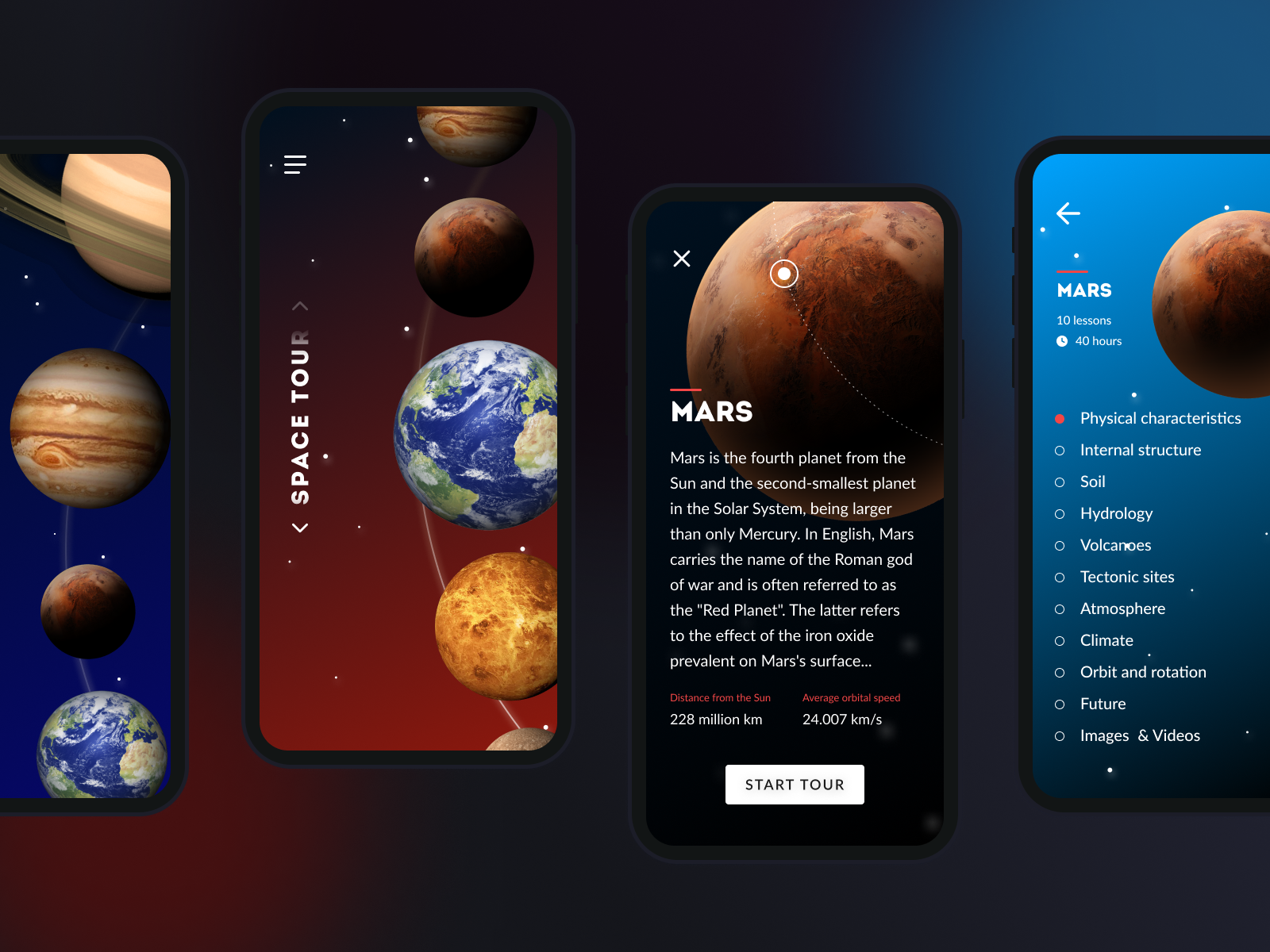 Space tour app 🪐 by Ulyana Kireeva on Dribbble