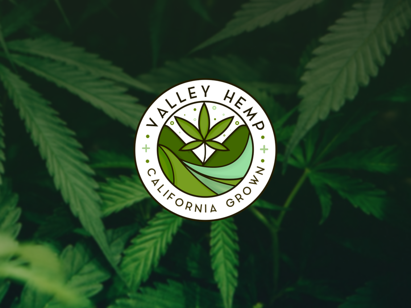 Logo for Hemp medical farm by Marina Stebelska on Dribbble