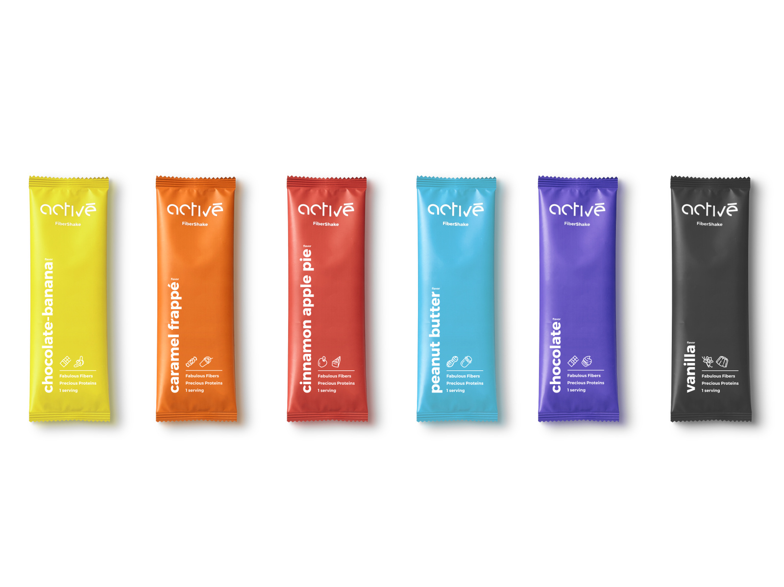 Activé fibershake sachets by Dora Melher on Dribbble