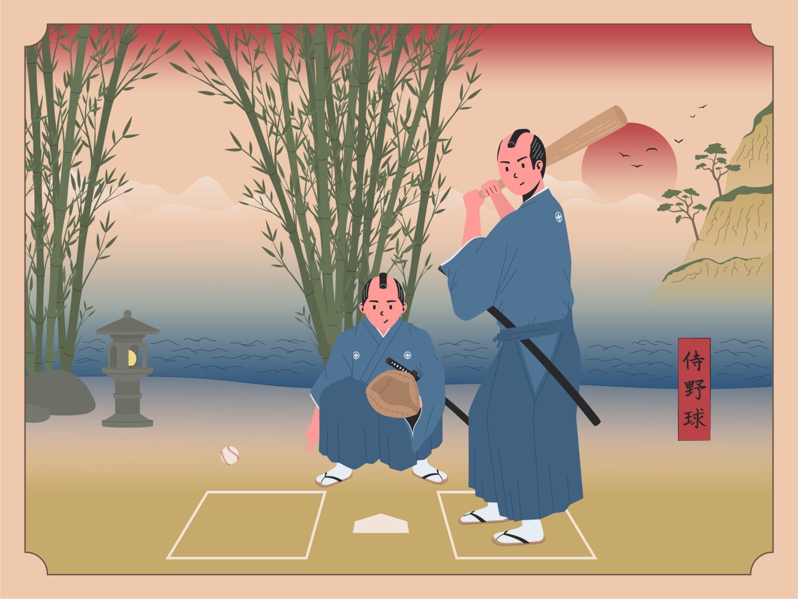 Samurai Baseball ⚾ by Achmad Sarifudin on Dribbble