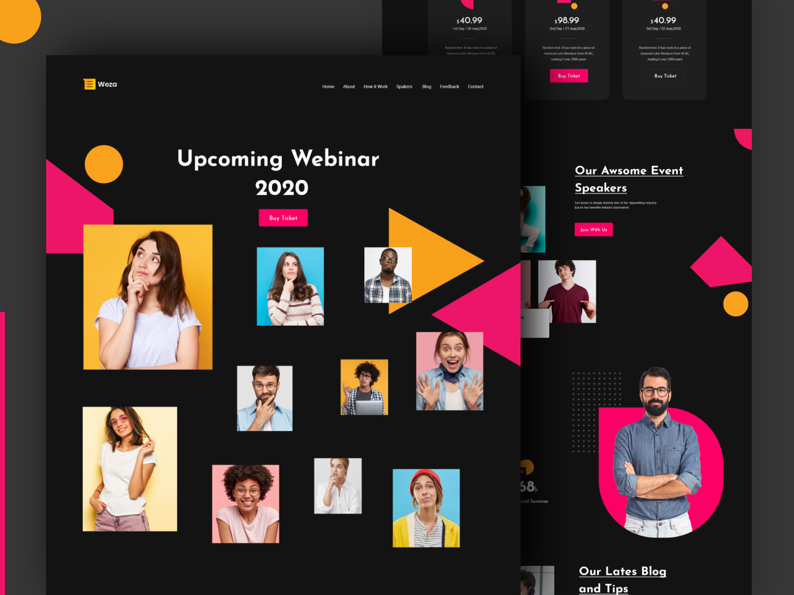 Web Template by Razaur Rahman on Dribbble