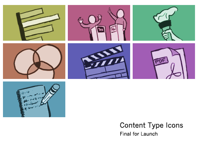 Content Type Icons by Fred LeBlanc on Dribbble