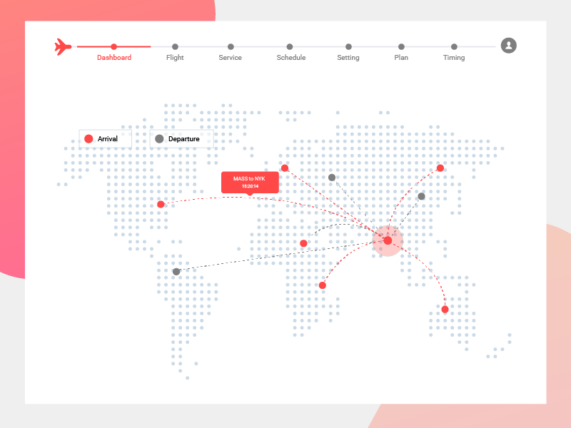 Flight Dashboard by vinayag4u on Dribbble
