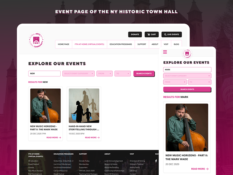 Event Page designs, themes, templates and downloadable graphic elements ...