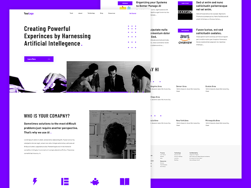 Corporate Website Template by Chris Hughes on Dribbble