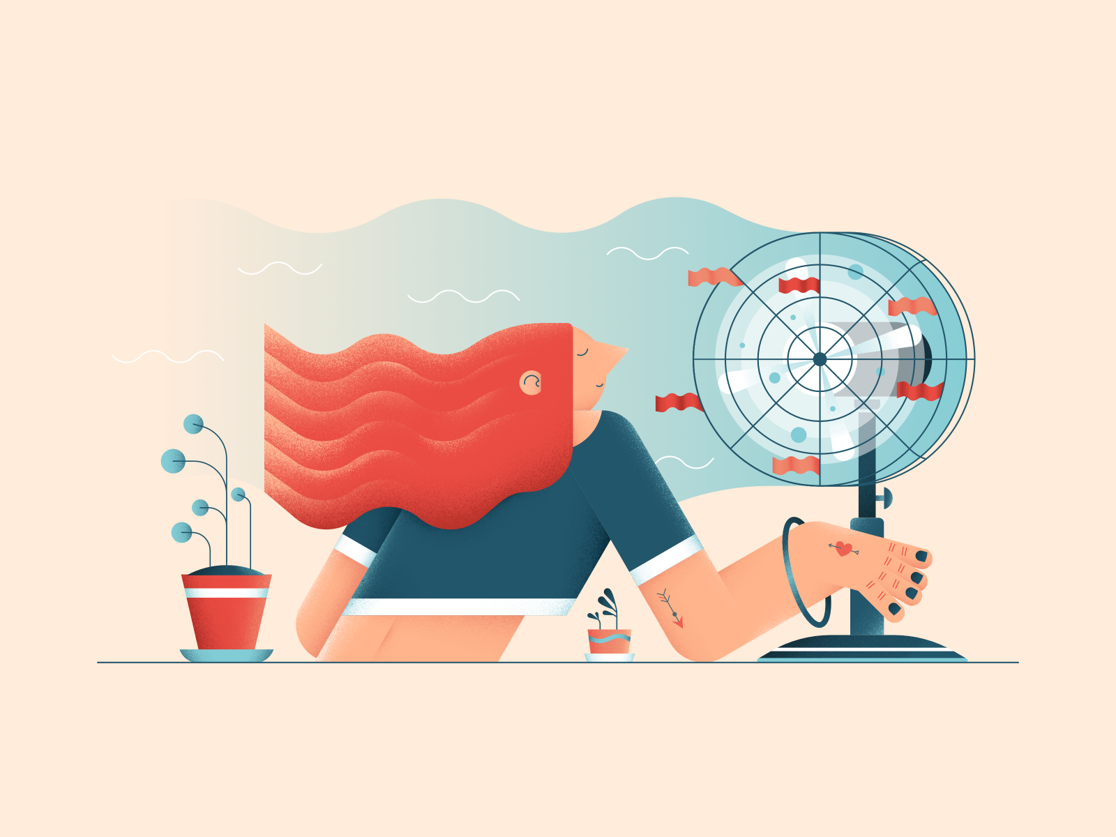 Hot day by Viktorija Grachkova on Dribbble