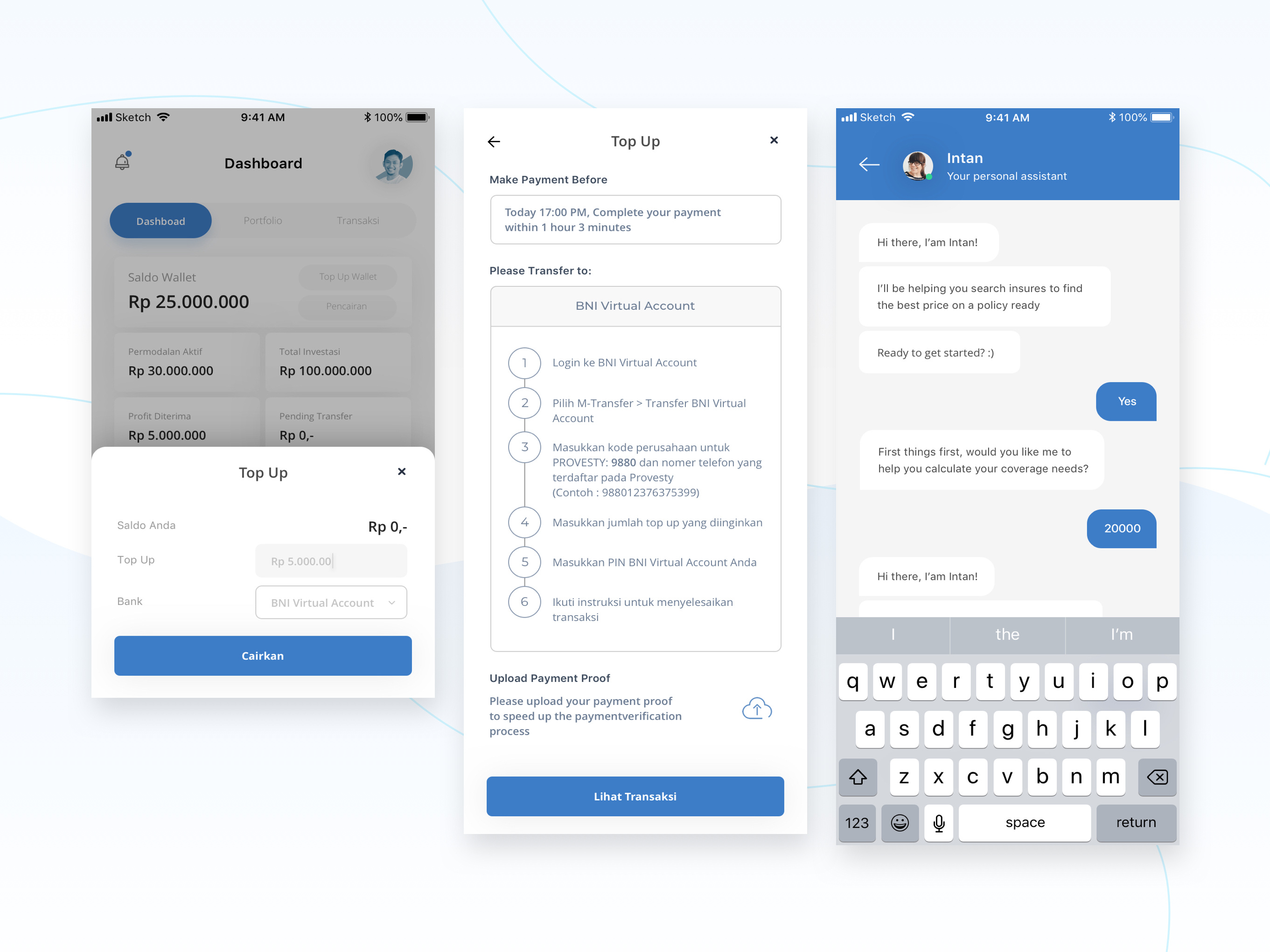 Provesty topup flow app "Dribbble invitations 2x" by Faldo Ilyanda on ...