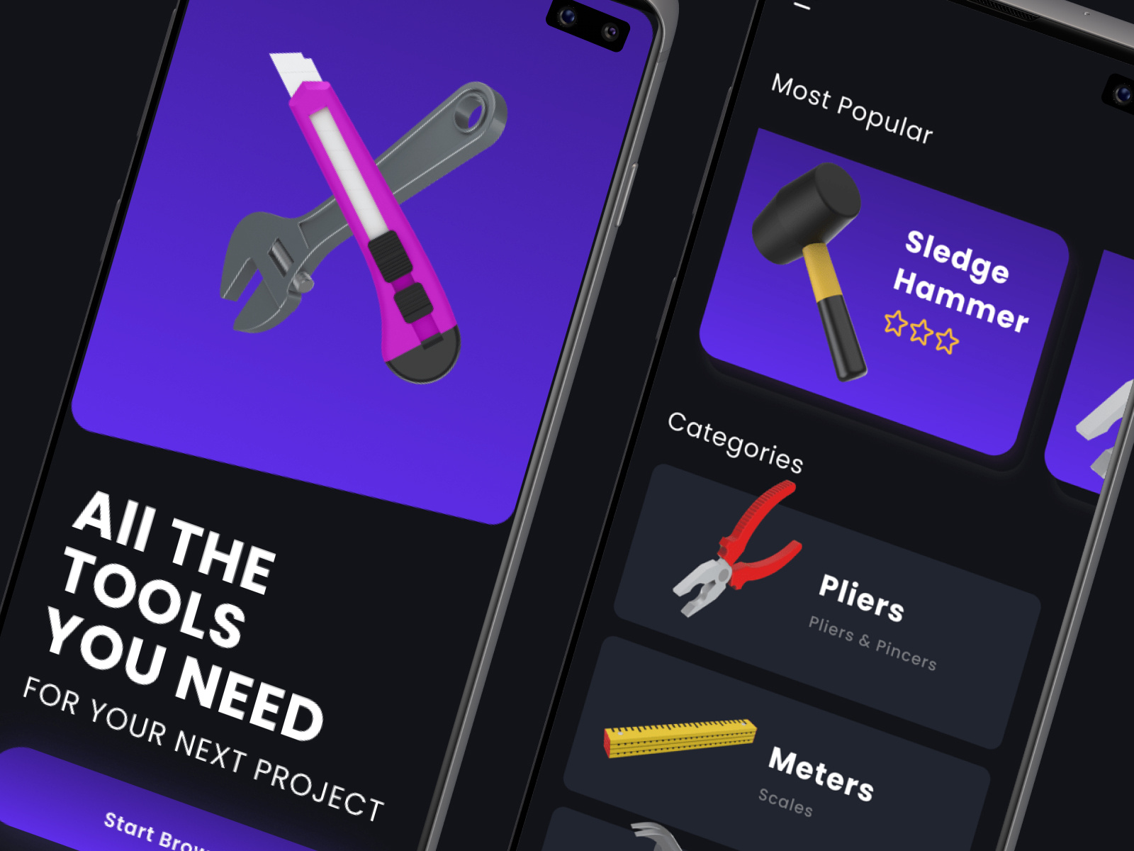 3D Tools - UI Mobile App by Dimitris Kanioris on Dribbble