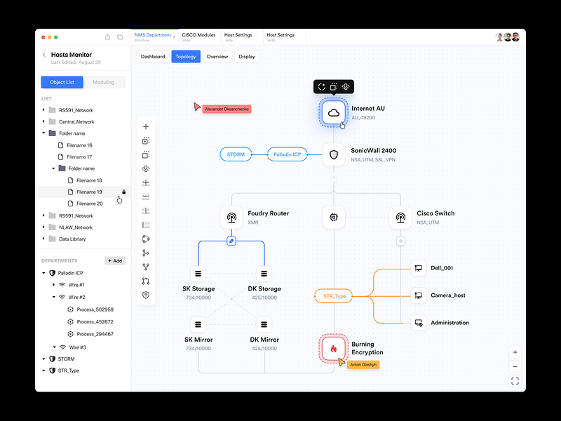 Network Management System by Anton Olashyn on Dribbble