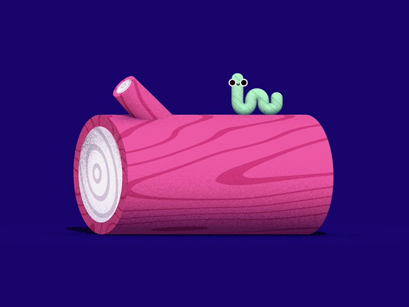 Wood Worm by EJ Hassenfratz on Dribbble