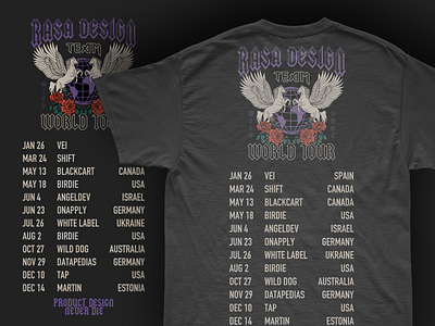 Rasa Design Team 2021 World Tour T-Shirt by Rasa Design Team 🇺🇦 on Dribbble