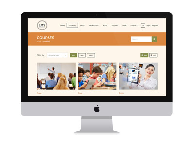 LMS Course Page by WorldInspiration on Dribbble