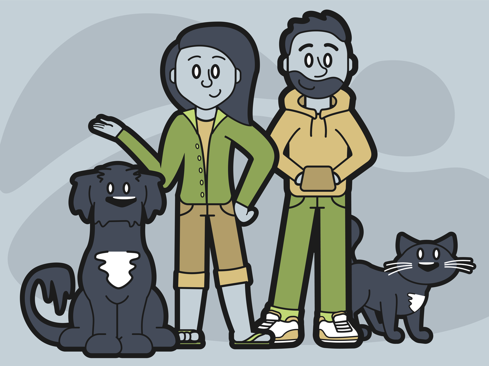 DITFK (Double Income, Two Fur Kids) by Alesis Heaps on Dribbble