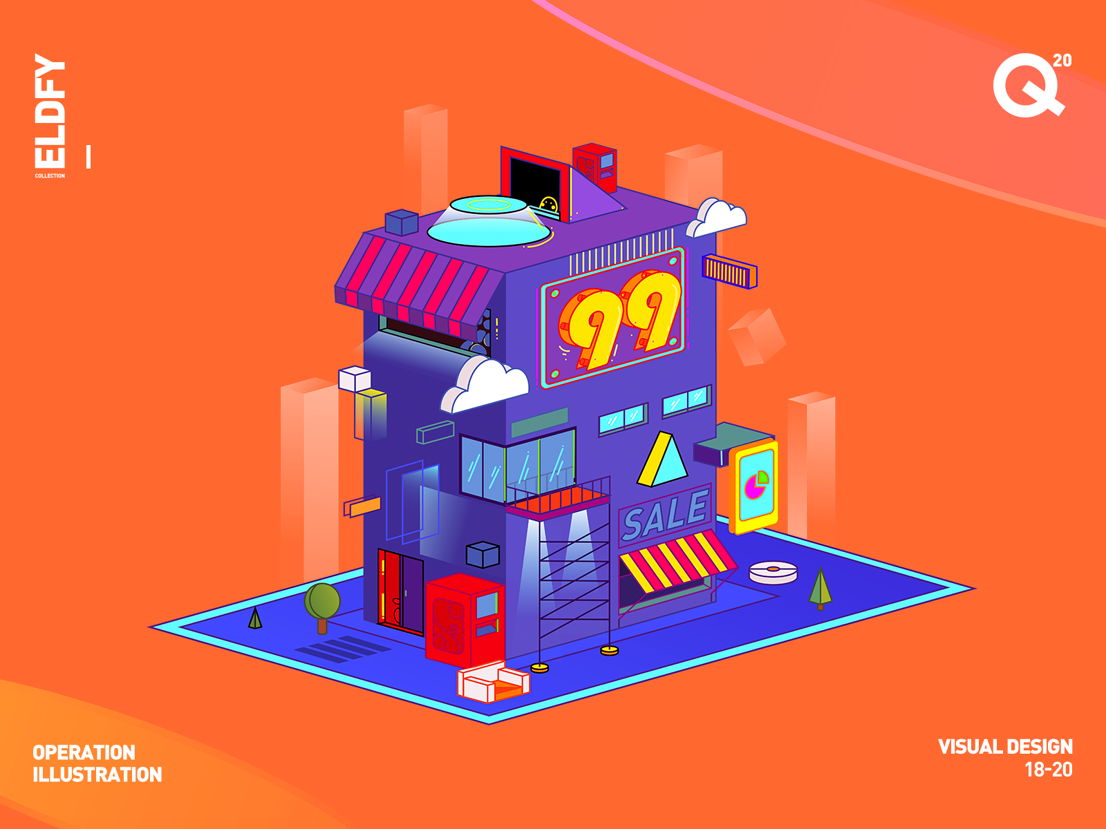 Marketing illustrations(Raiders) by Rob Awa on Dribbble