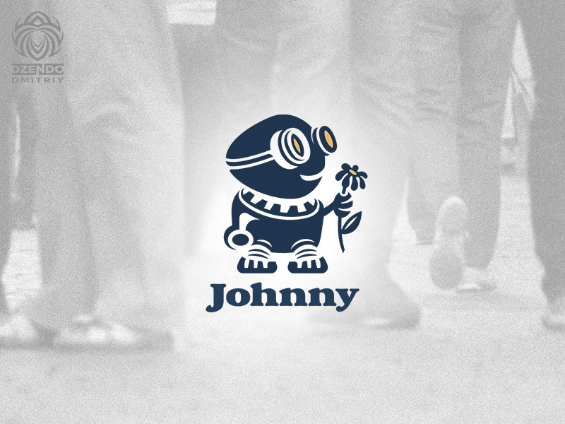 Johnny Robot Logo by Dmitriy Dzendo on Dribbble