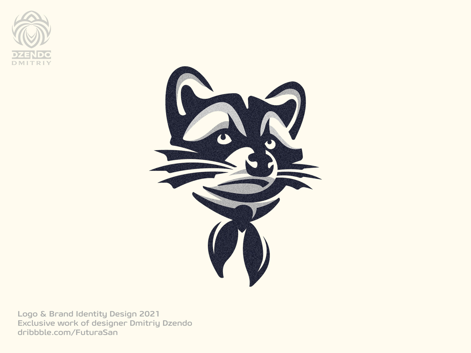 Raccoon Logo by Dmitriy Dzendo on Dribbble