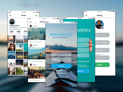 Memories App by Rezza Danial on Dribbble