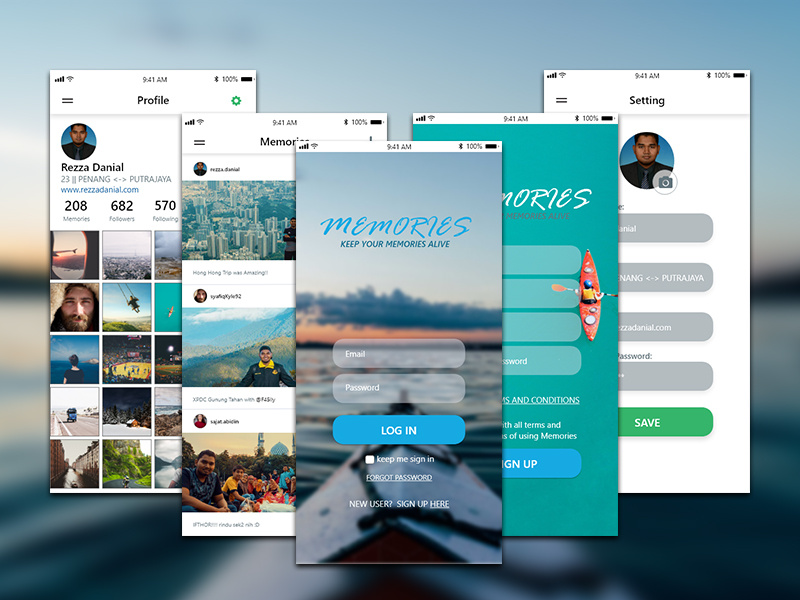 Memories App by Rezza Danial on Dribbble