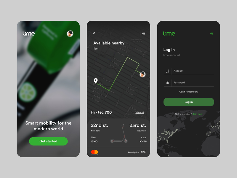 Lime iOS UI concept by Joshua Porter on Dribbble