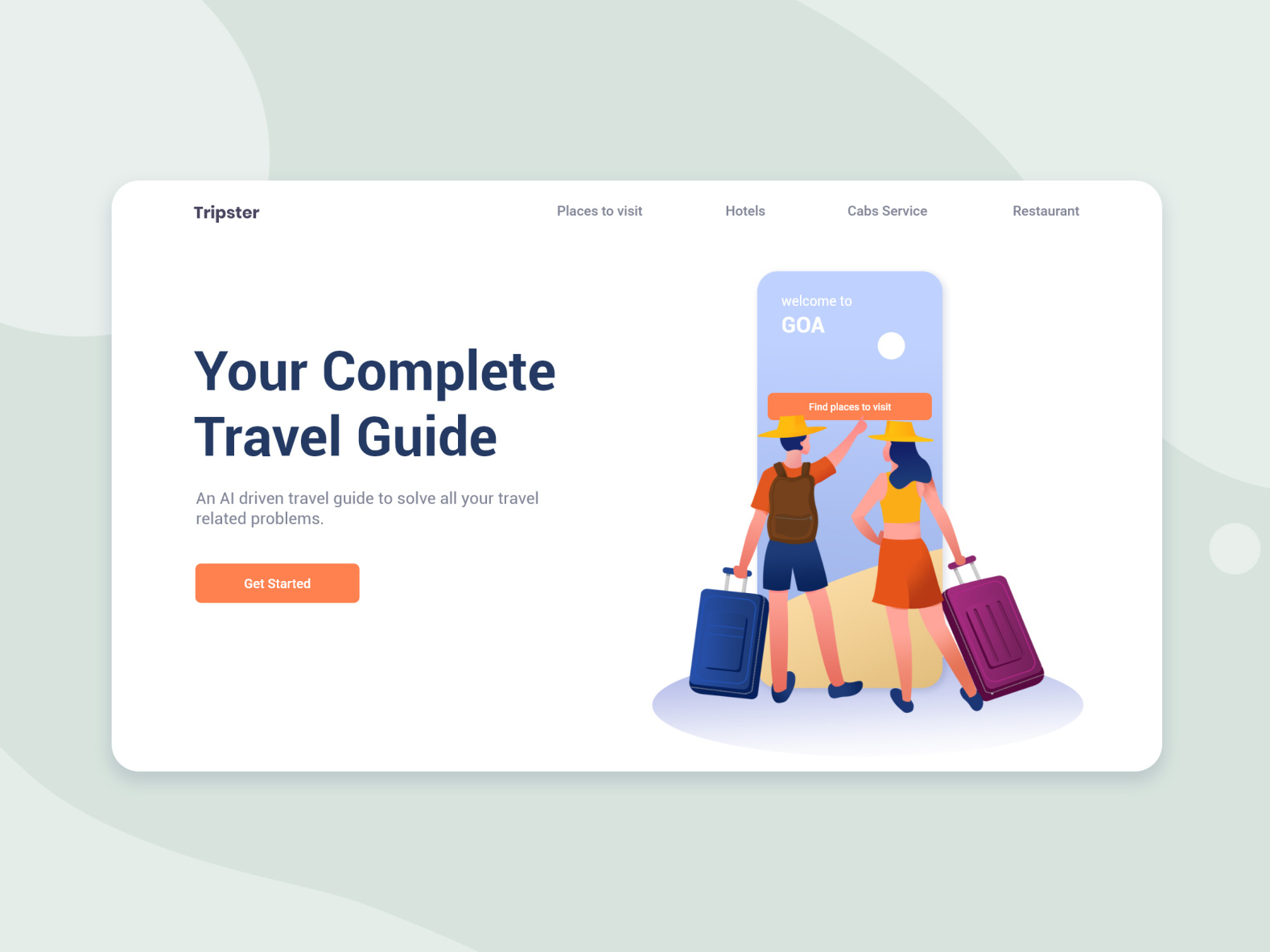 Travel Guide Concept by chaitanya kumar on Dribbble