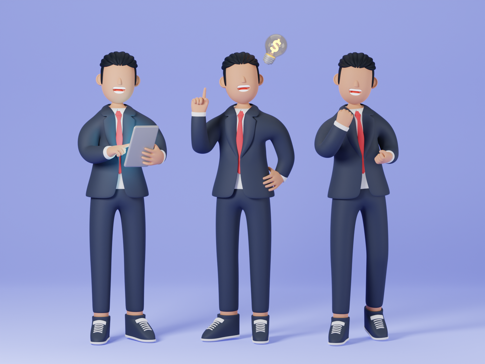 Businessman 3d Character by Adriansyah on Dribbble
