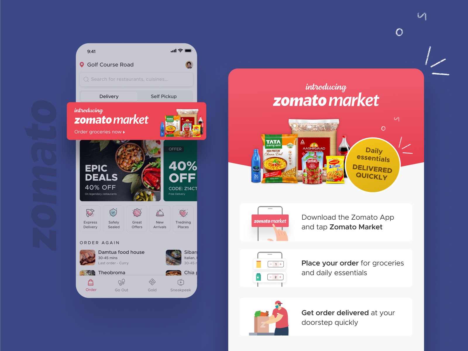Introducing Zomato Market! by Rajeesh VK for Zomato on Dribbble