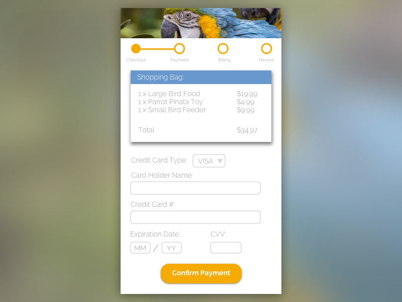 Daily UI 002 by Samantha Taj-Eldin on Dribbble