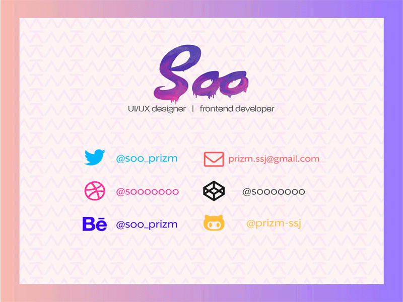 name card by JEI on Dribbble