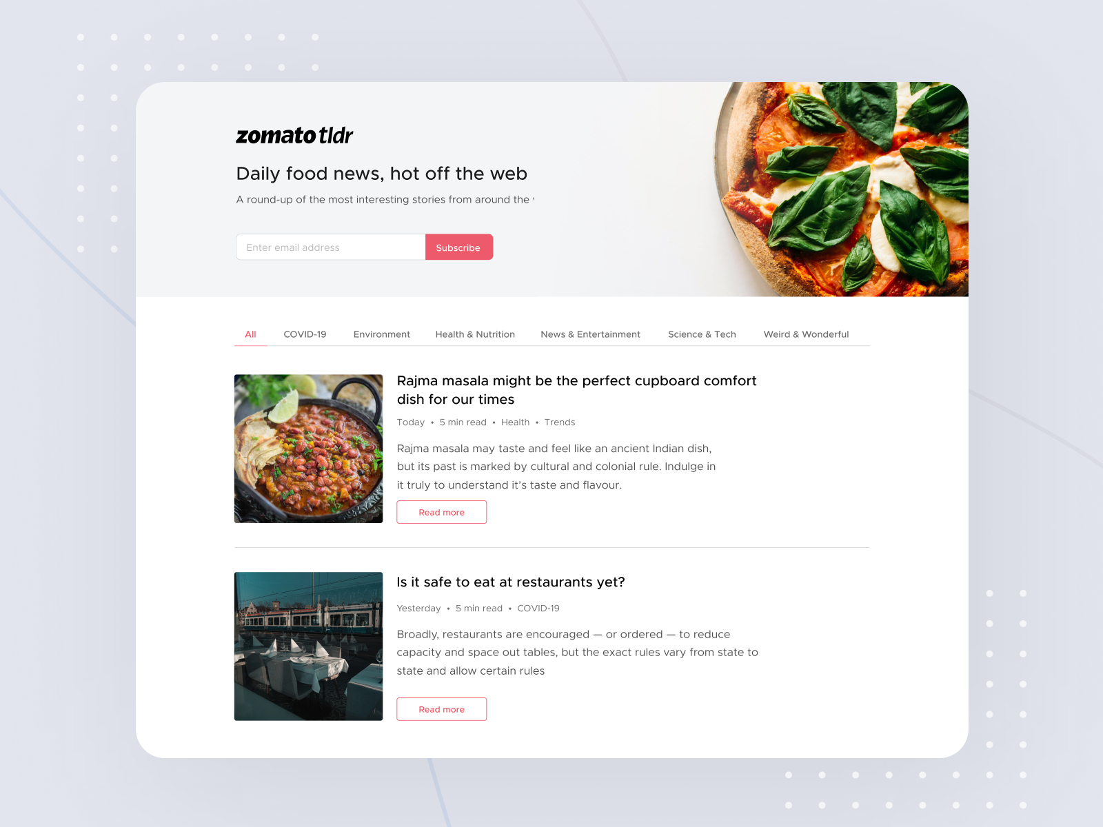 Introducing Zomato TLDR! by Rahul Goradia for Zomato on Dribbble