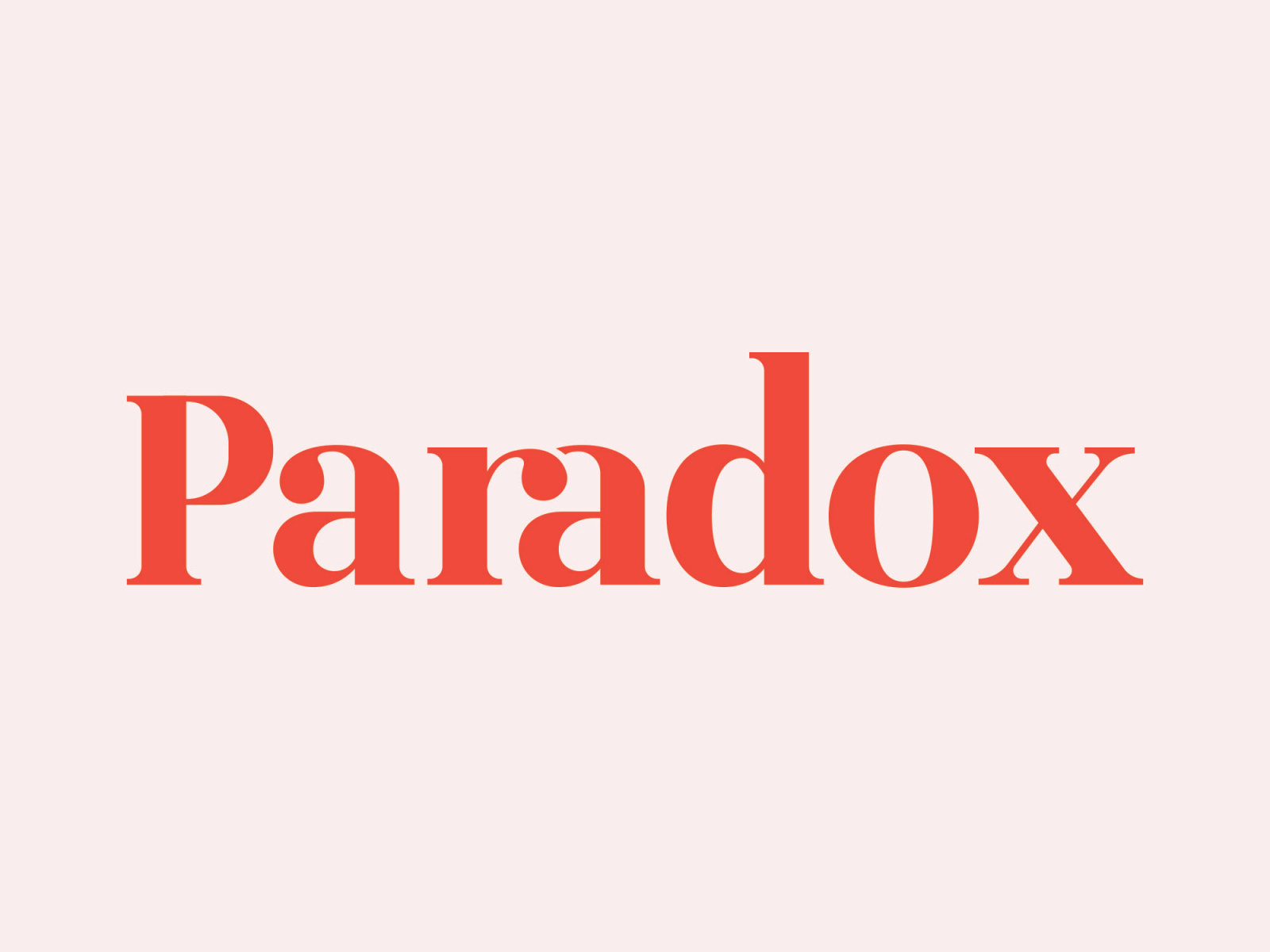Paradox logotype by Dipta Design on Dribbble