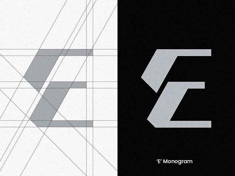 'E' Monogram by Dipta Design on Dribbble