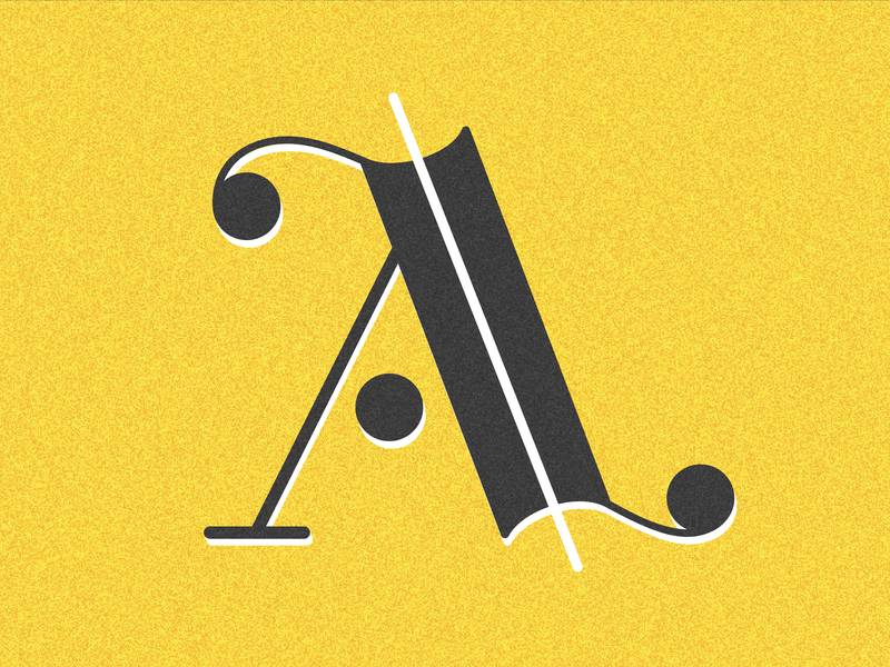 Letter A by Laura Dirzyte on Dribbble