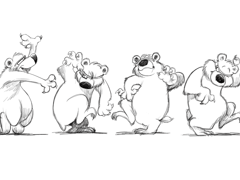 Dancing Bear Dribbble by Dave Counts on Dribbble