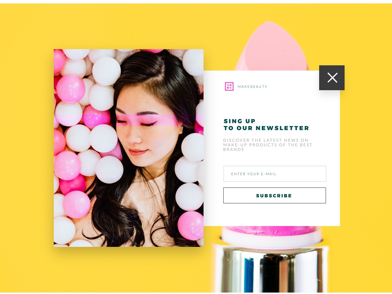 Newsletter Pop-Up Dailyui 016 by Patrizia Slongo ️ on Dribbble