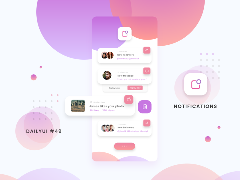 Notifications - DailyUI 049 by Patrizia Slongo ️ on Dribbble
